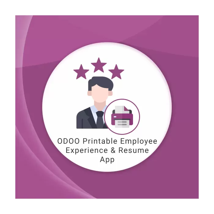 Odoo Printable Employee Experience & Resume App FREE By SunCart