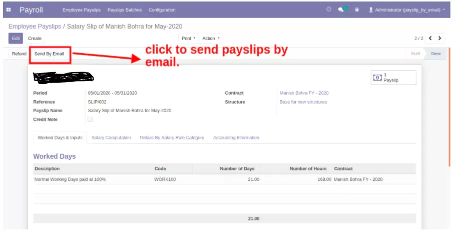 Odoo Auto Employee Payslip Send By Email - SunCart Store